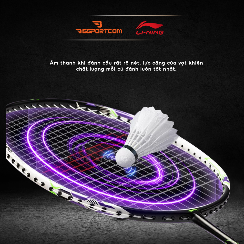 Vợt Cầu Lông Lining Halbertec Motor Chính Hãng - Màu Đỏ Đen - Lối Đánh Toàn Diện - Linh Hoạt